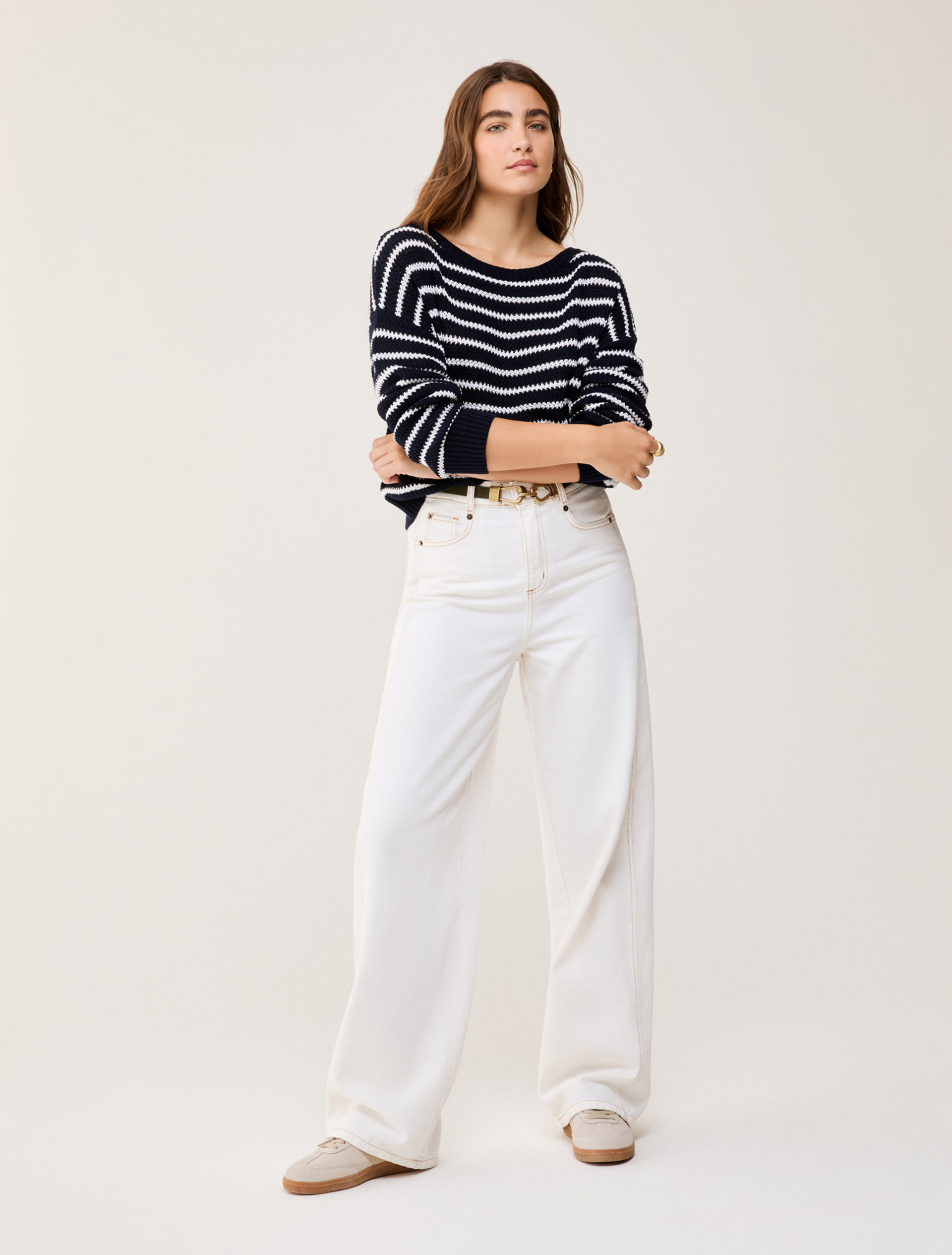 Balloon-cut jeans, white | Pennyblack